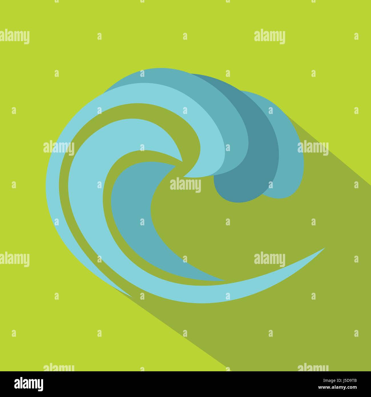 Round wave icon. Cartoon illustration of round wave vector icon for web ...