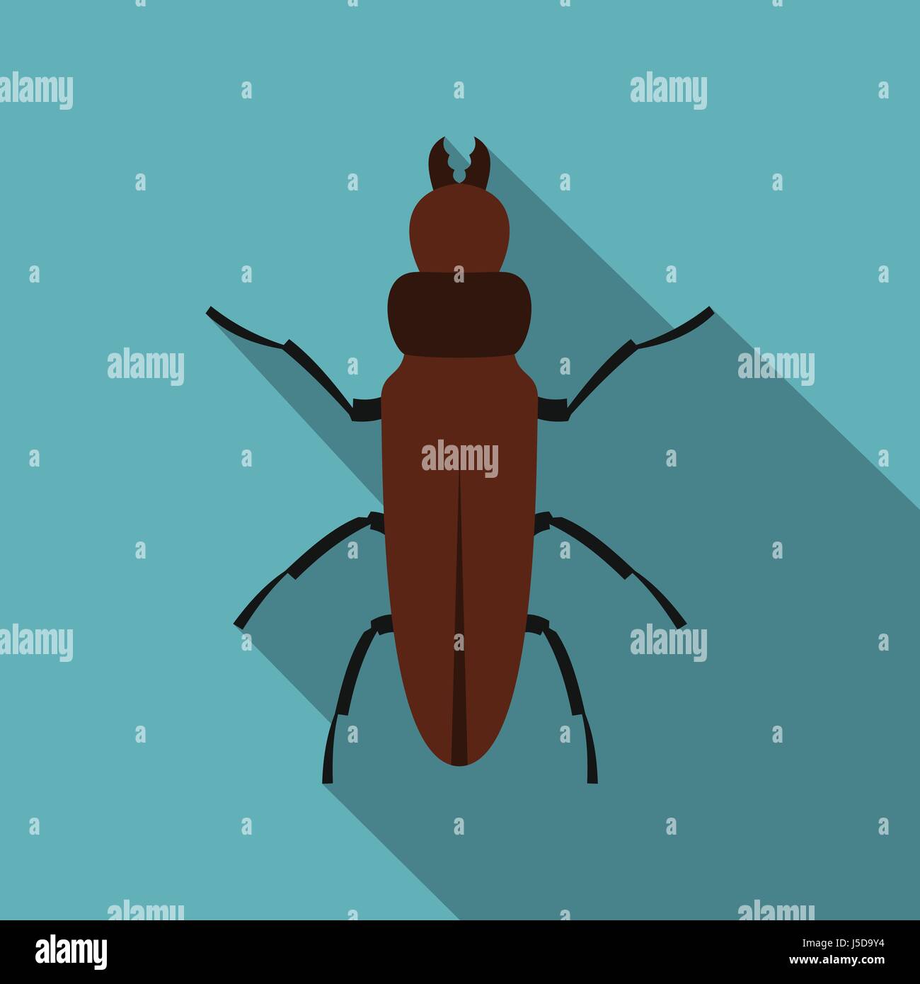 Cockroach icon. Flat illustration of cockroach vector icon for web ...