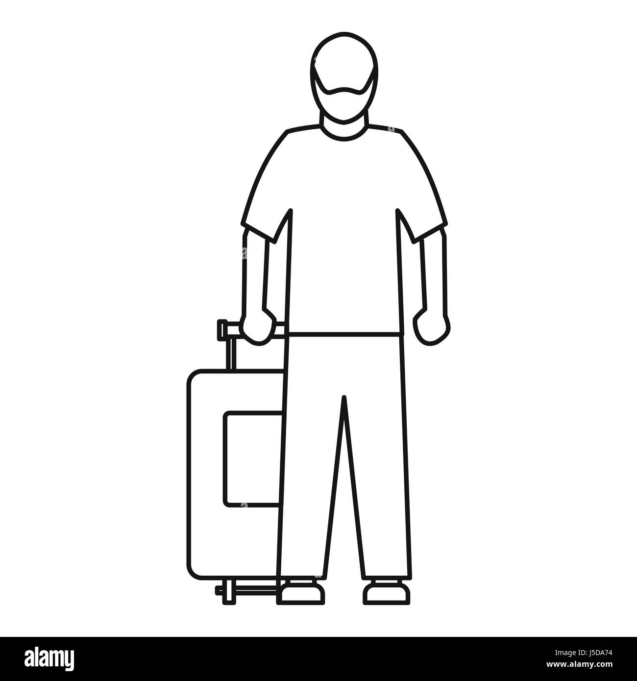 Arabic man icon. Outline illustration of arabic man vector icon for web ... Arabic man icon. Outline illustration of arabic man vector icon for web ...