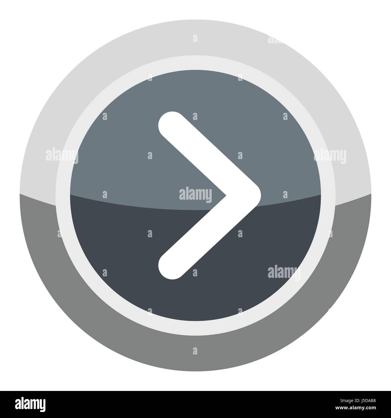 Gray round button icon. Cartoon illustration of gray round button vector icon for web Stock ...