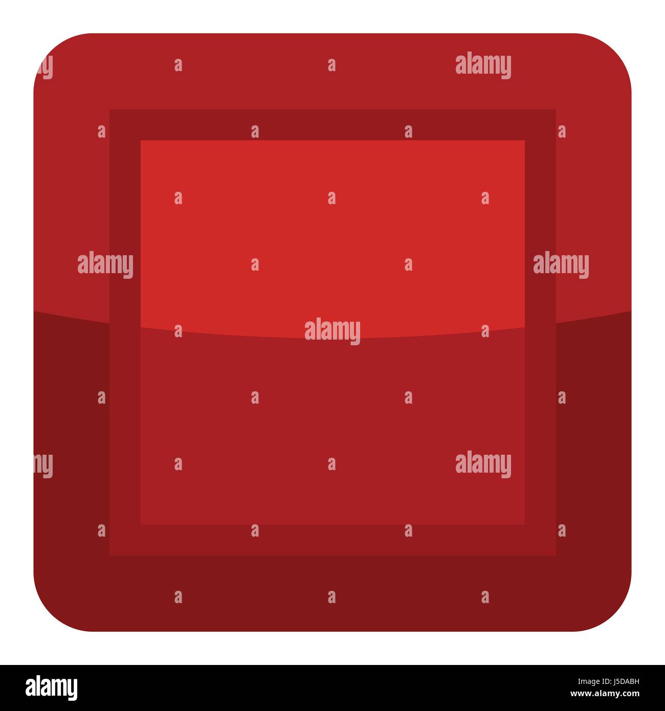 Red button icon. Cartoon illustration of red button vector icon for web ...