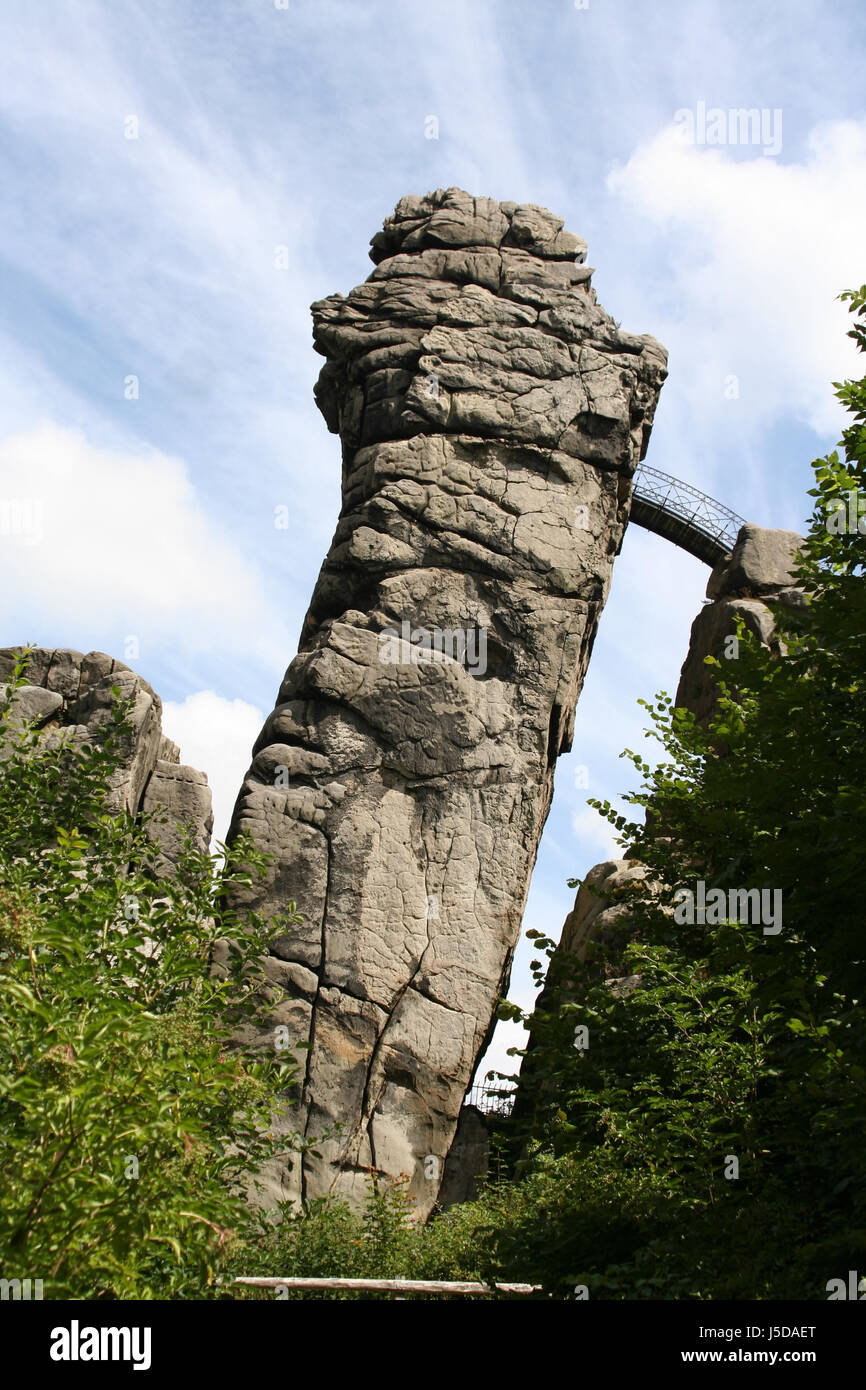 Externsteine bridge hi-res stock photography and images - Alamy