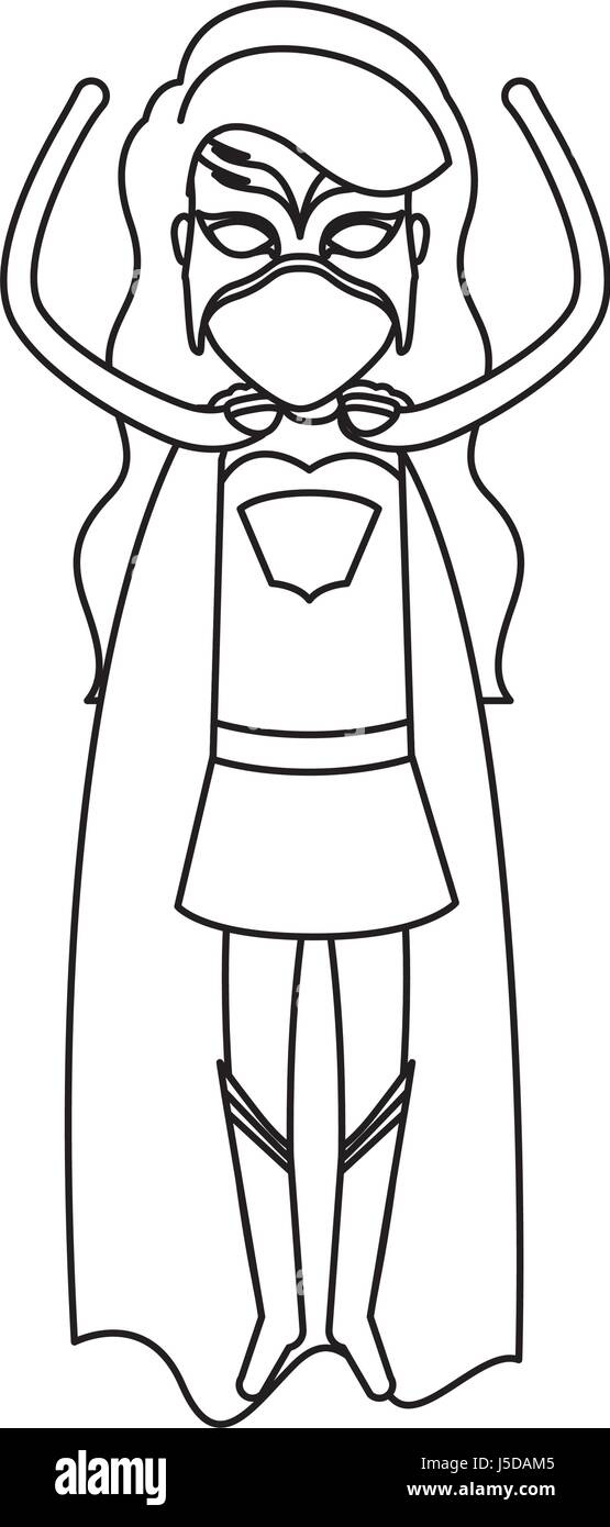 Superheroine Black and White Stock Photos & Images - Alamy