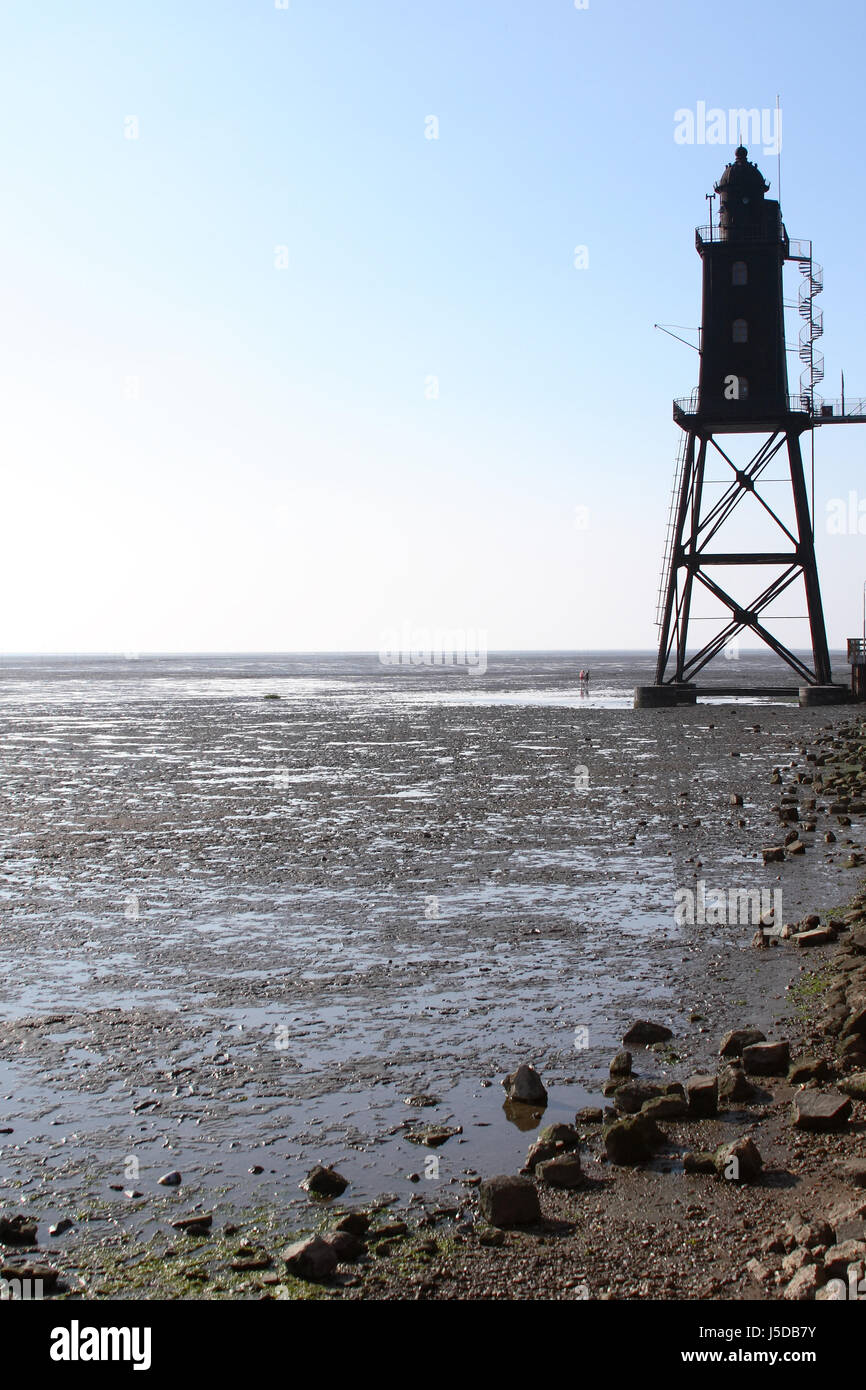water north sea salt water sea ocean coast watt mud flats beacon ...