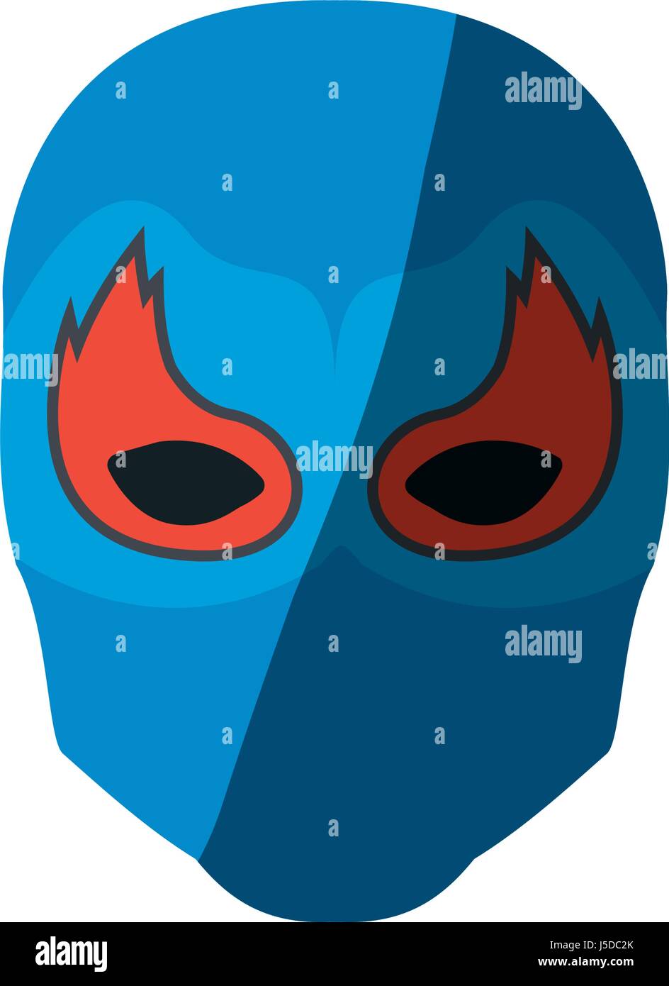 colorful silhouette with faceless man superhero masked with mask shape ...