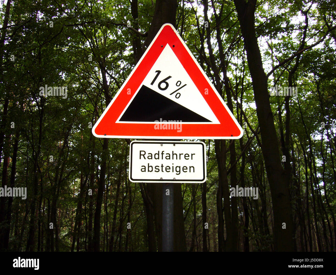 sign signal danger green steep rise climb climbing ascend uphill tread ...