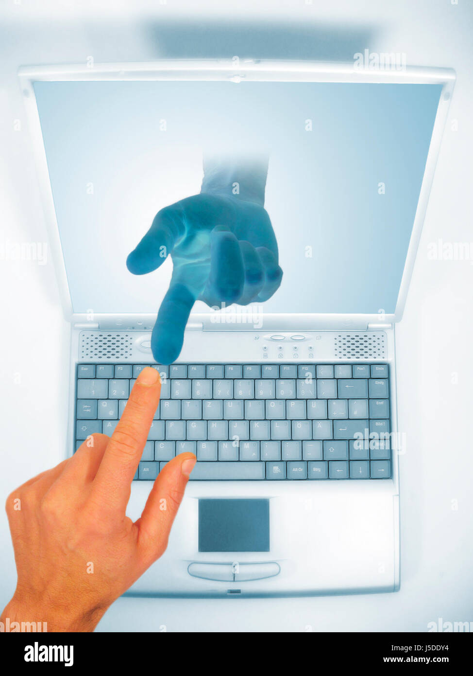 laptop notebook computers computer hand hands monitor connection ...