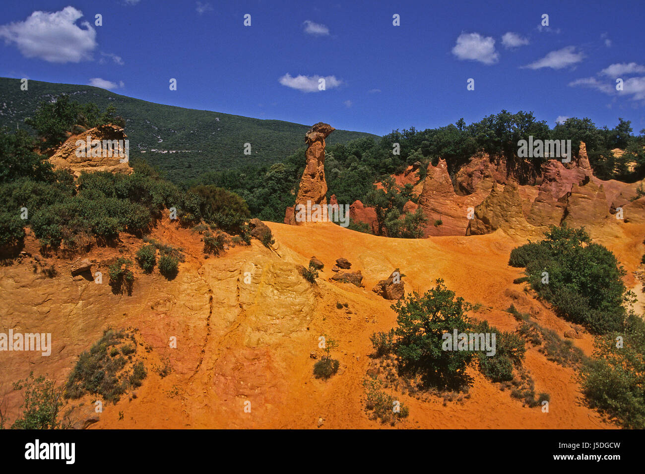 rocky landscape in rustrel,provence Stock Photo - Alamy