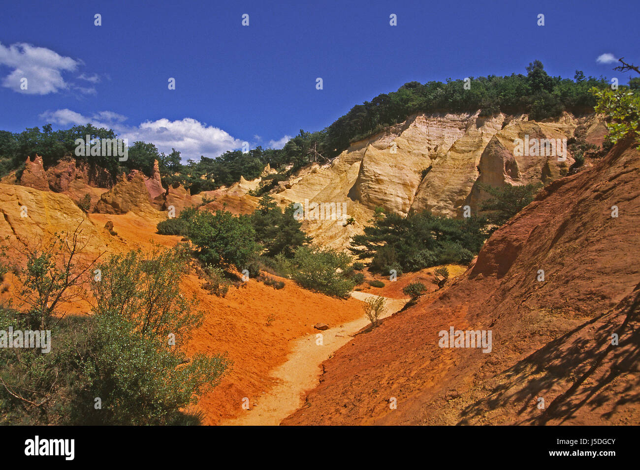 rocky landscape at rustrel,provence Stock Photo - Alamy
