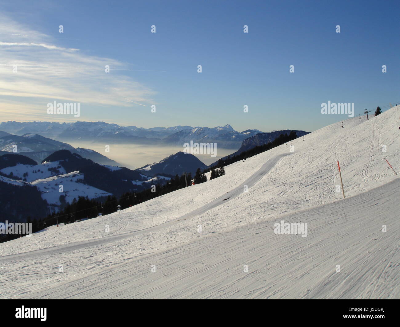 blue mountains winter alps radio silence quietness silence idyllic rest ...