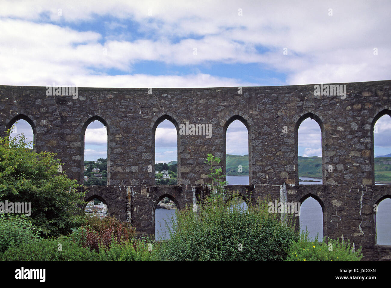 house building historical scotland colosseum windows window sight oban ...