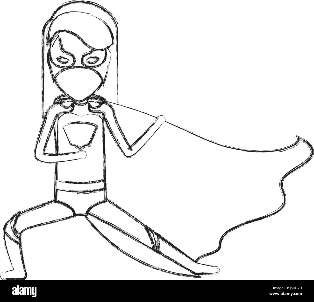 Superheroine Black and White Stock Photos & Images - Alamy