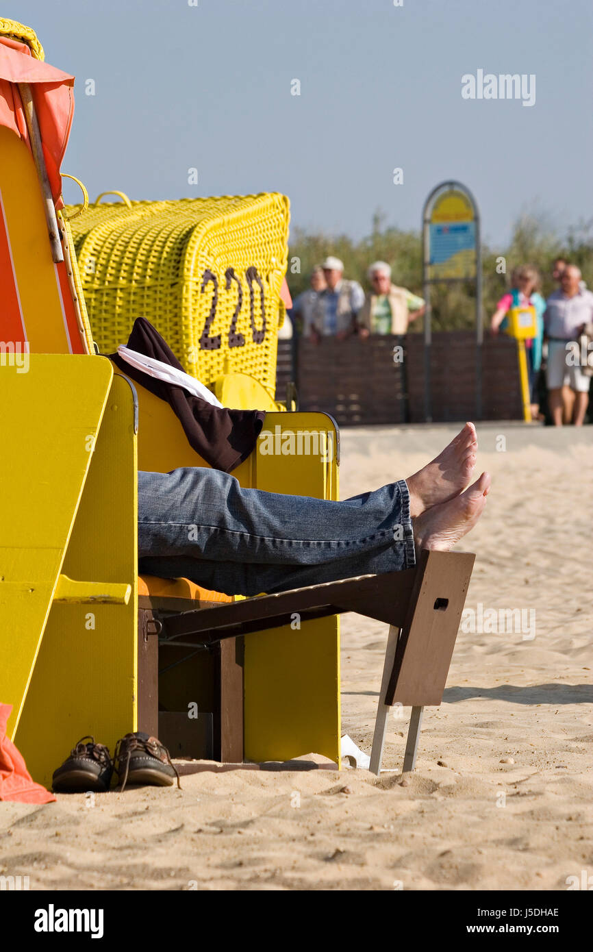 relax in a beach chair Stock Photo - Alamy