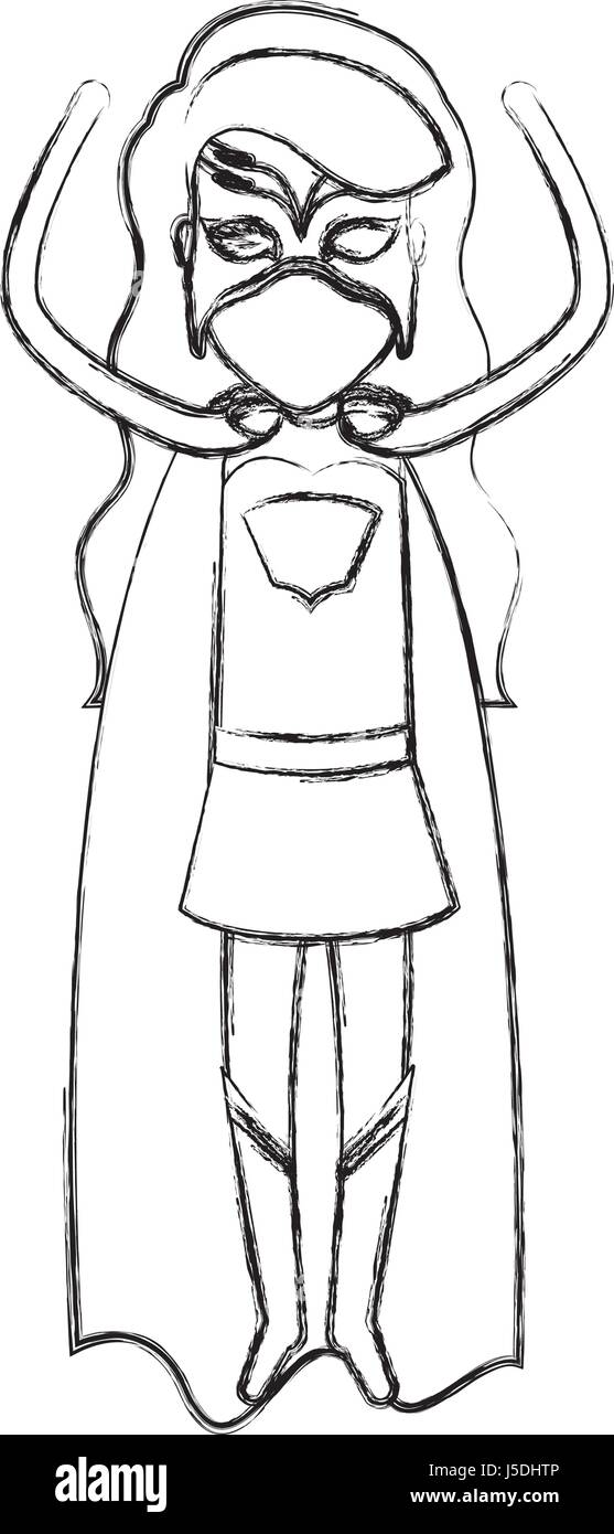 Superheroine Black and White Stock Photos & Images - Alamy