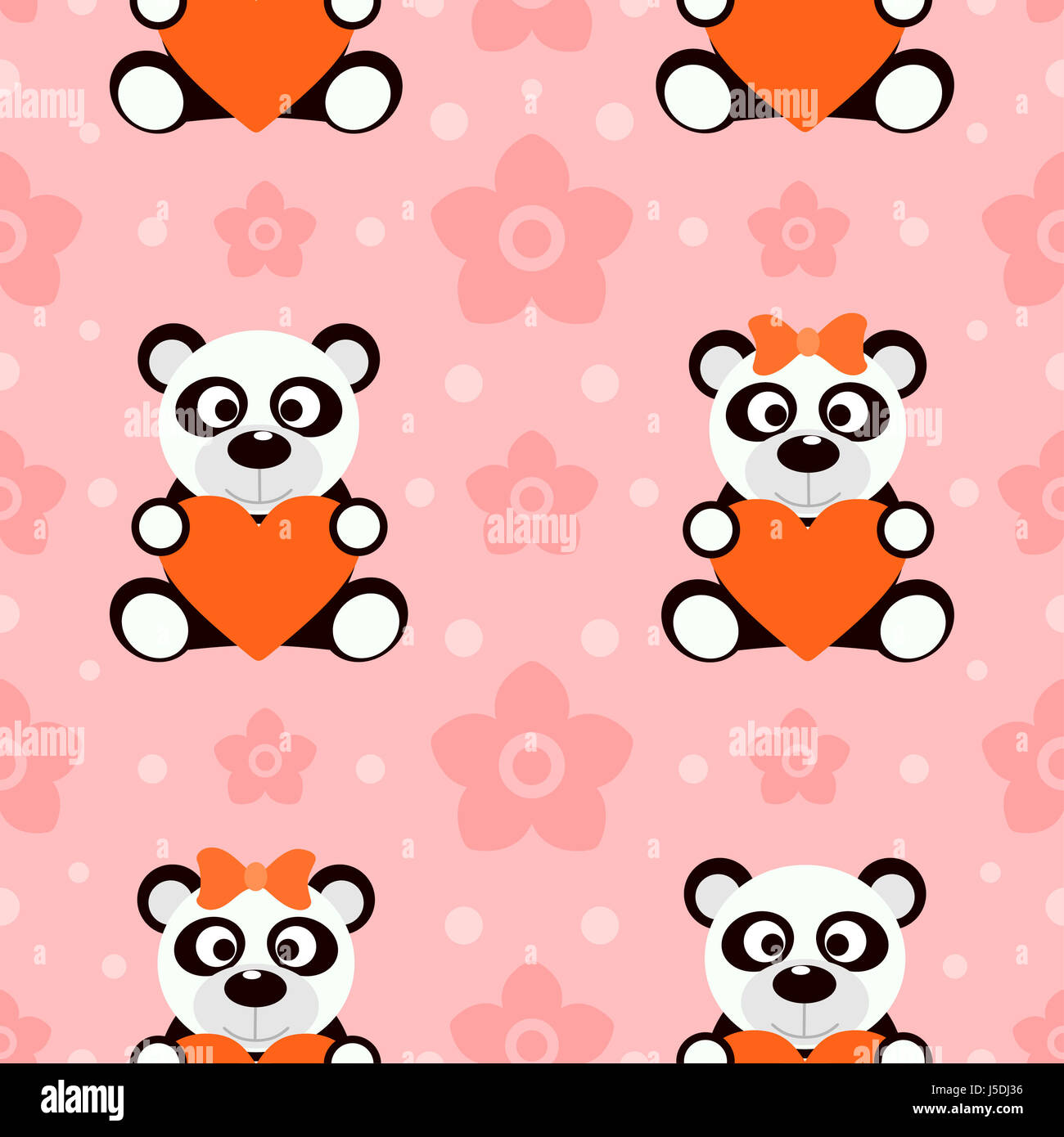 Border design panda illustration hi-res stock photography and images ...