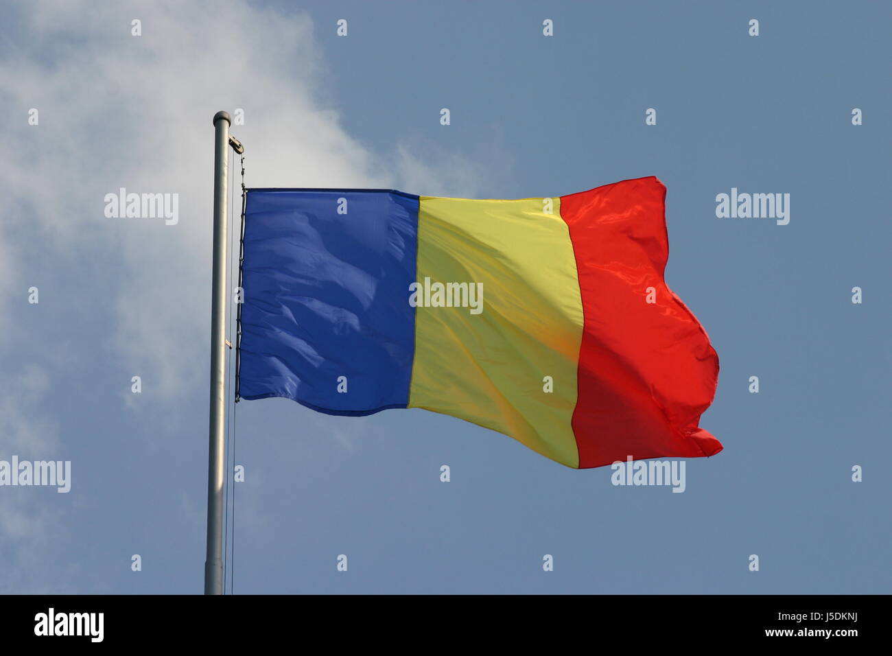 romanian national flag Stock Photo - Alamy