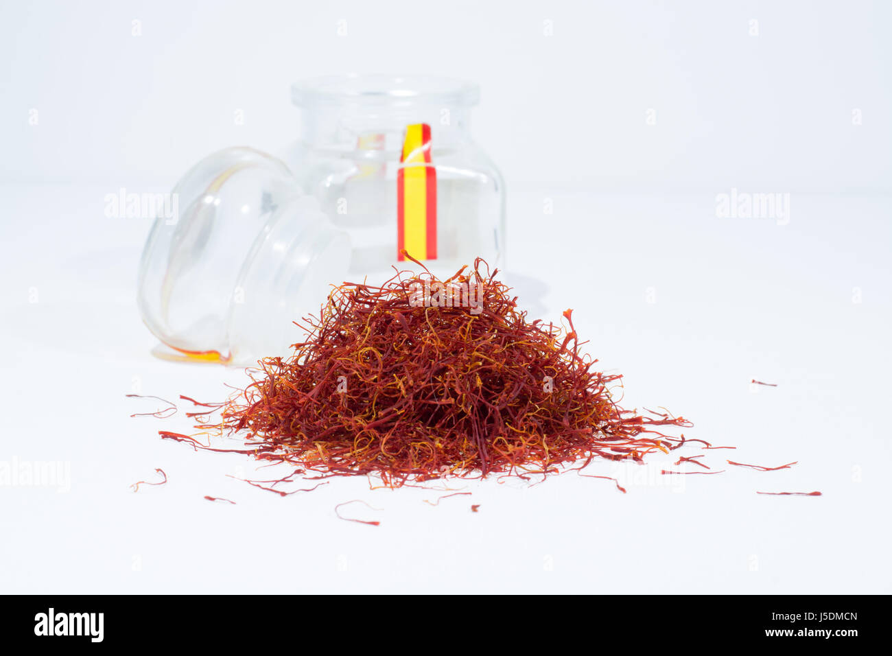 Raw Organic Red Saffron Spice Stock Photo - Alamy