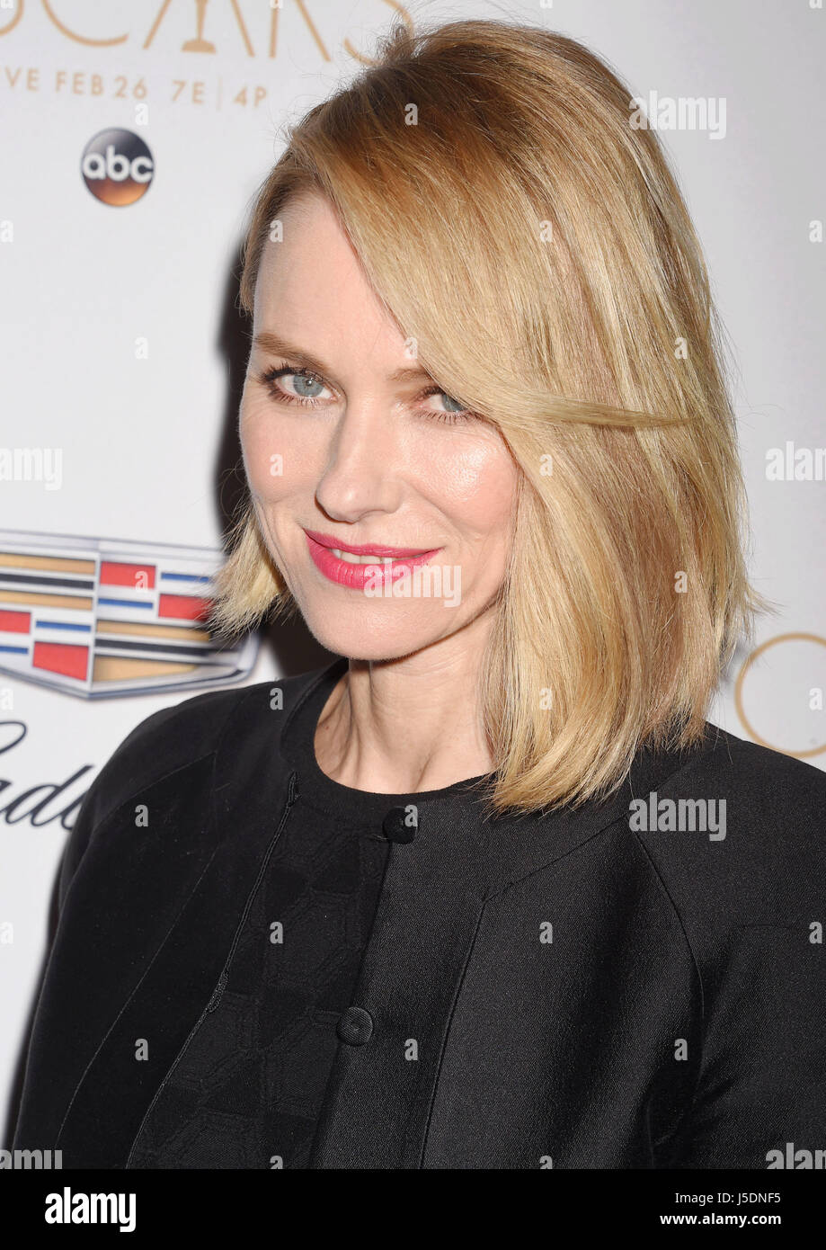 NAOMI WATTS UK film actress in February 2017. Photo Jeffrey Mayer Stock ...