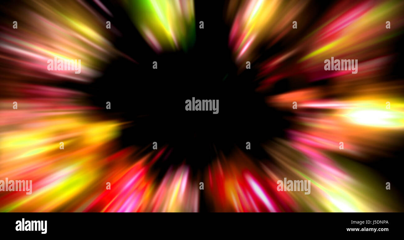 Сolorful abstract radiant flash. Explosion hyper acceleration race for ...