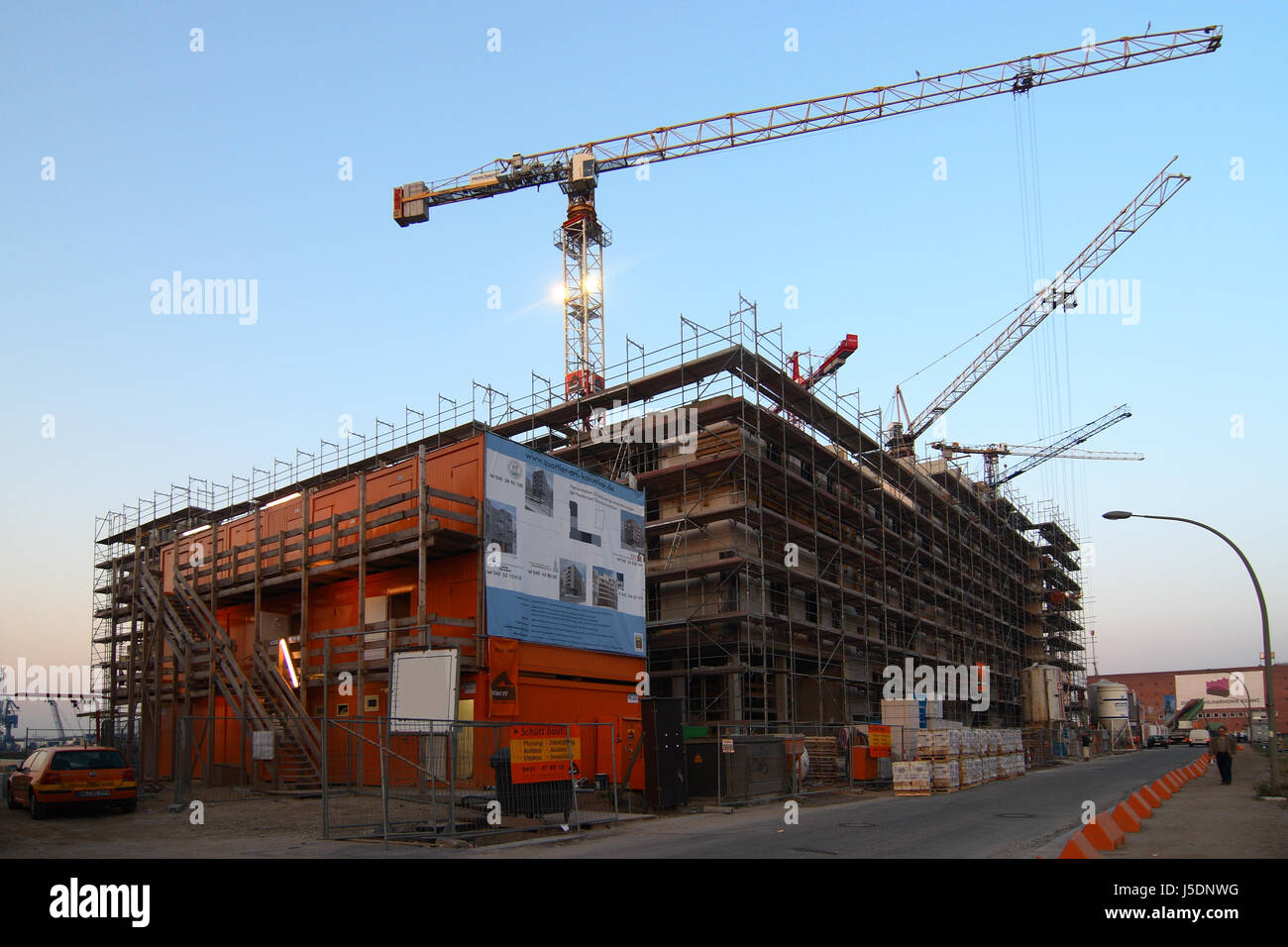 construction site in the morning Stock Photo - Alamy