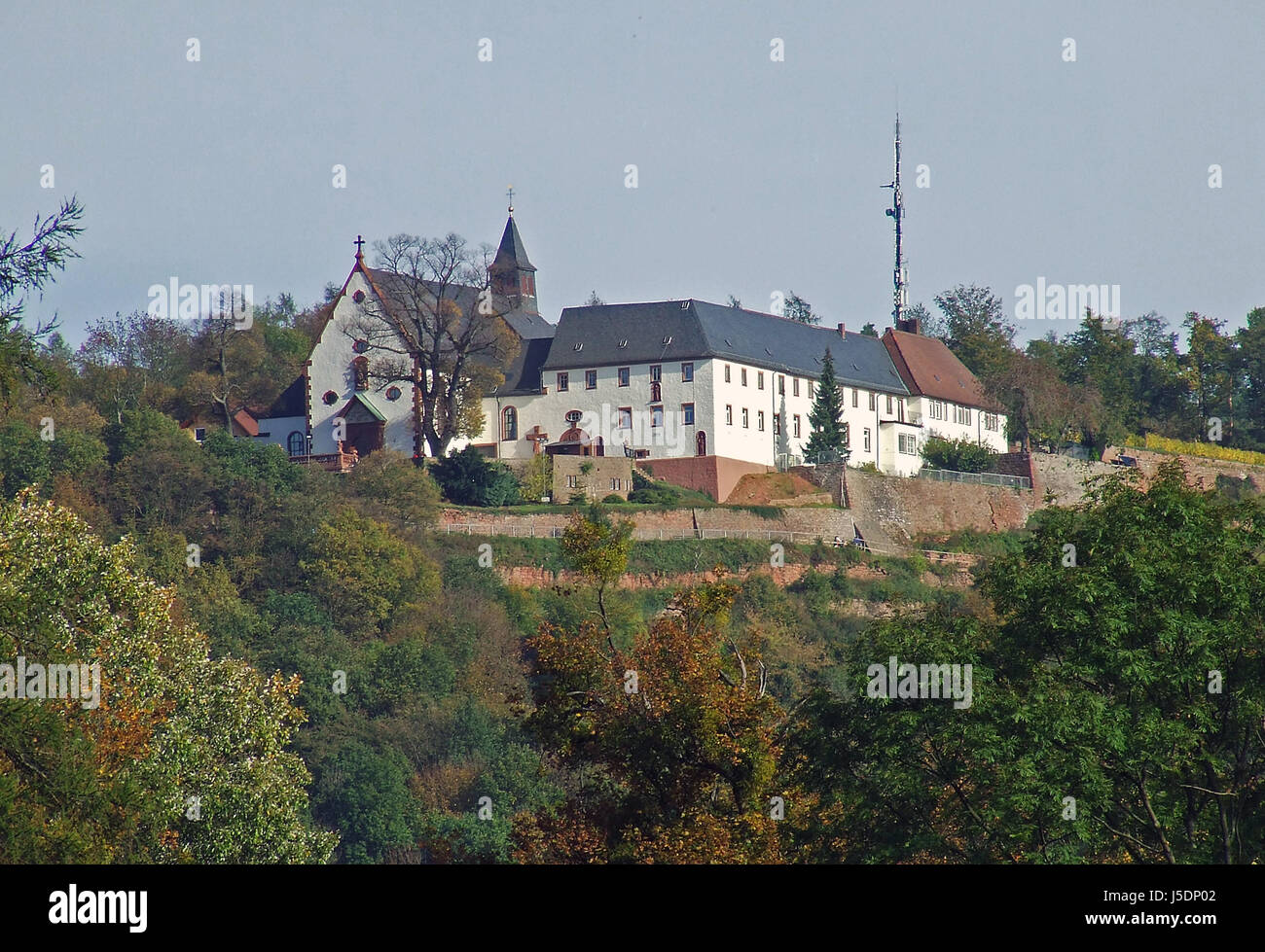 church chapel tele monastery convent scenery countryside nature fall ...