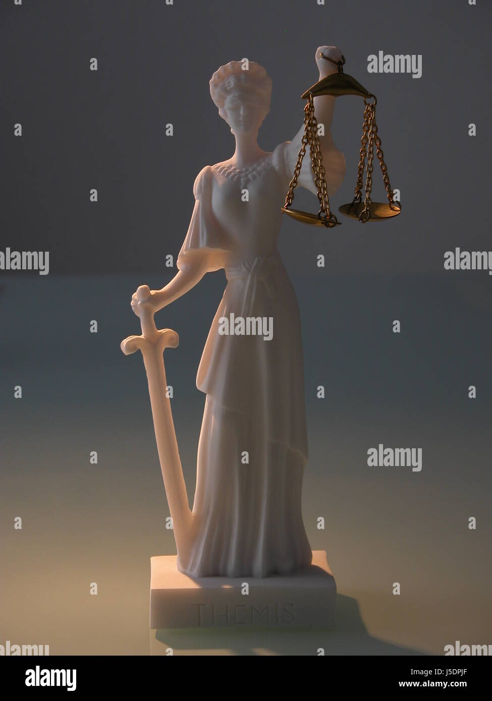 Justitia with scales and sword hi-res stock photography and images - Alamy