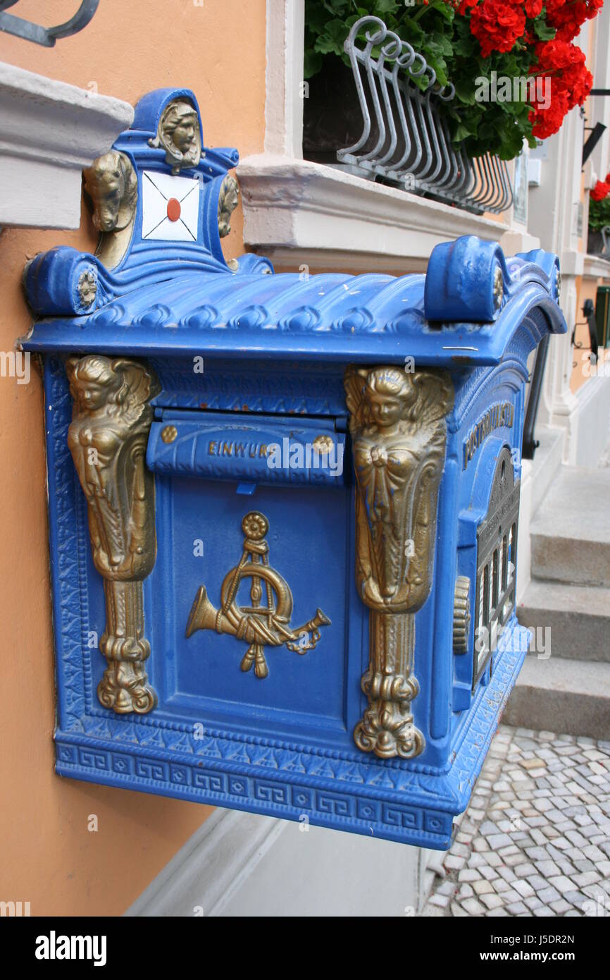 mailbox historical side view Stock Photo - Alamy