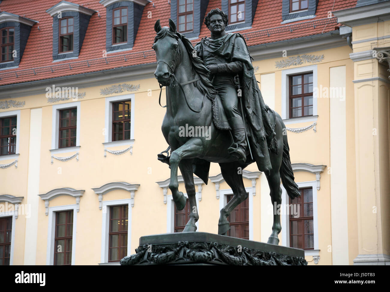 Equestrian statue carl august weimar hi-res stock photography and ...