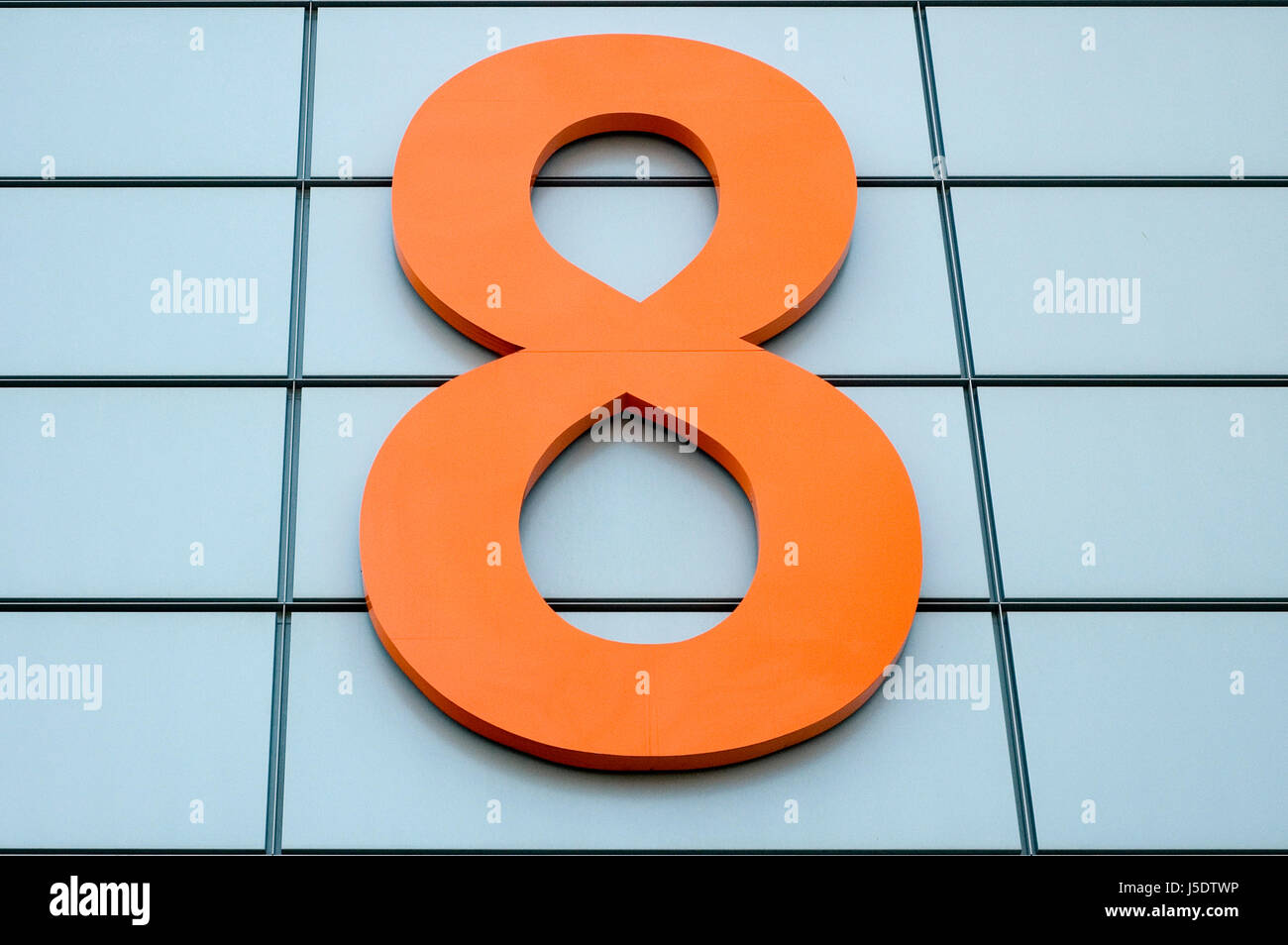 window porthole dormer window pane eight house wall number digit orange ...