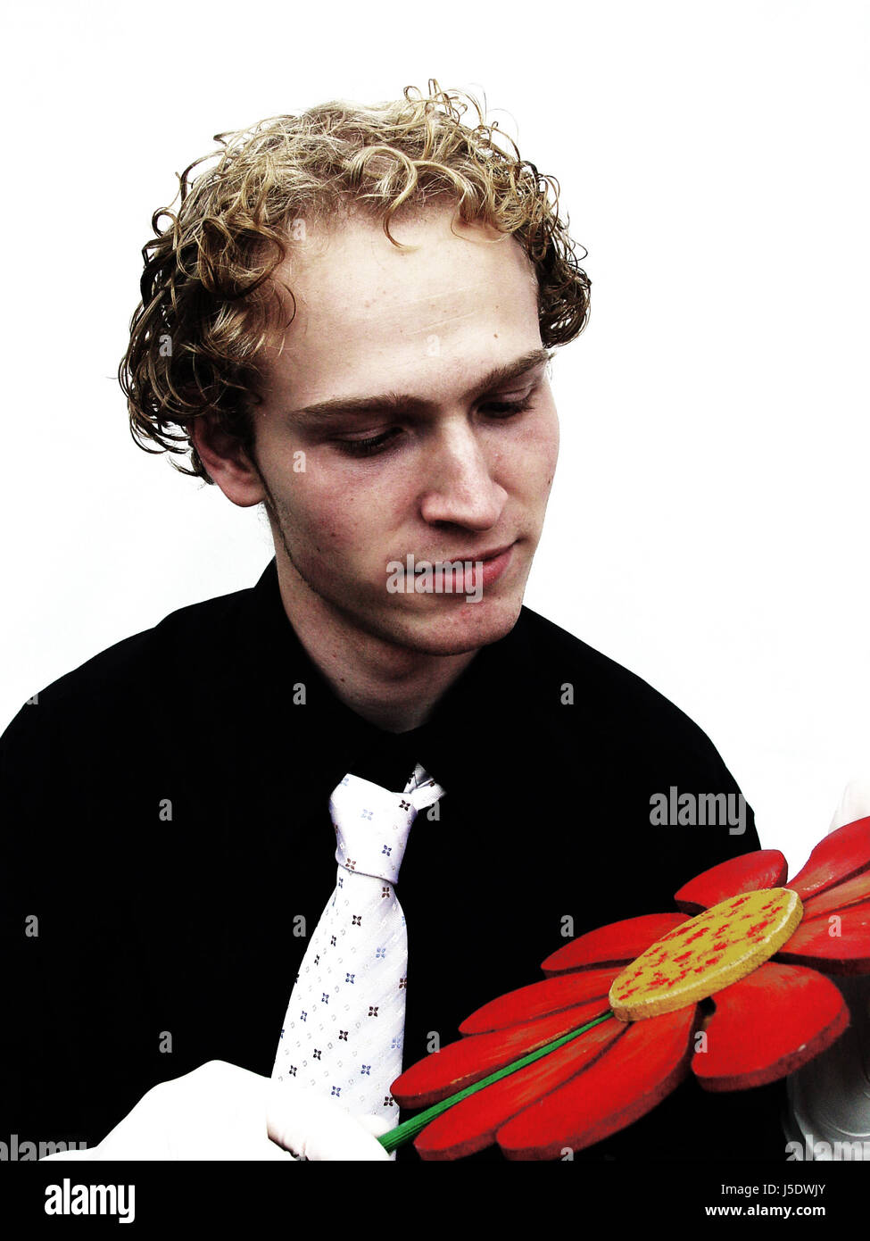 the man with the flower Stock Photo - Alamy