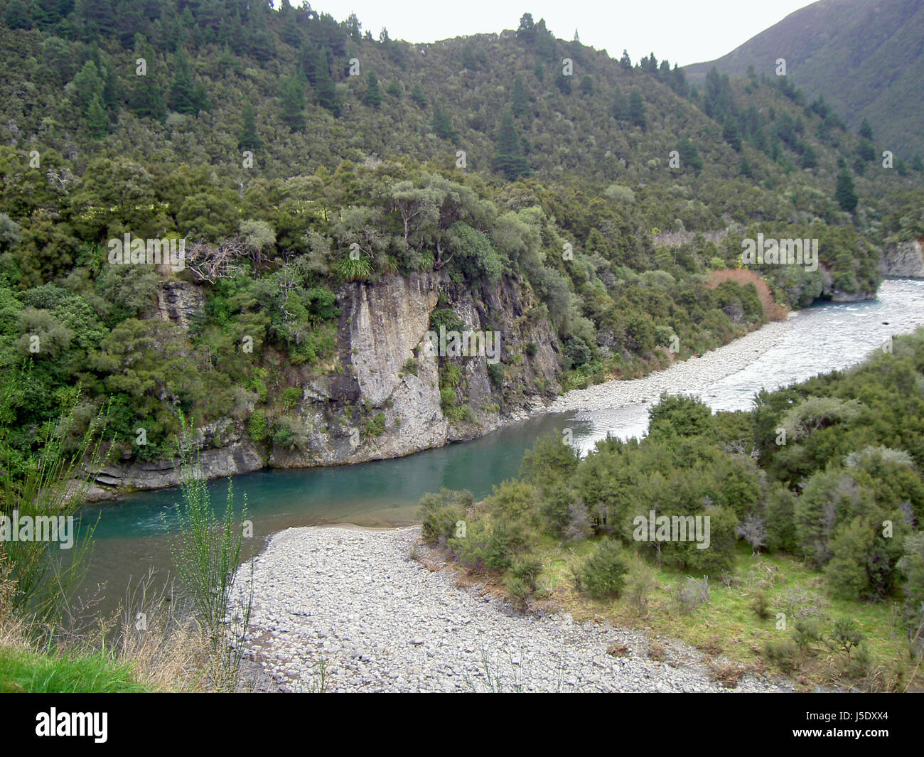 mountains waters watercourse new zealand Canyon inert river bed ...