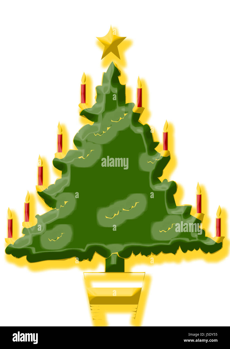 fir tree sheet metal bright shiny parcel christmas tree presents ...