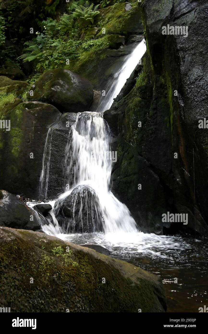 triberg waterfalls bottom Stock Photo - Alamy