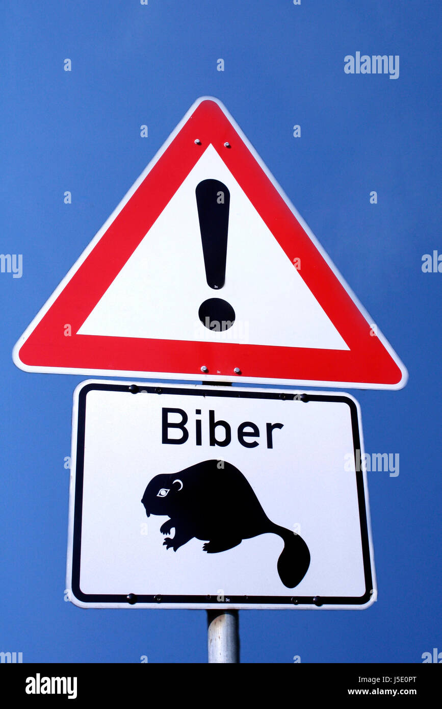 Blank caution sign deep blue hi-res stock photography and images - Alamy