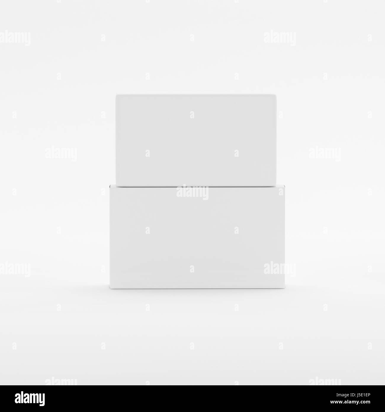 Blank Soap & Box Packaging Mock-Up Template On Isolated White ...