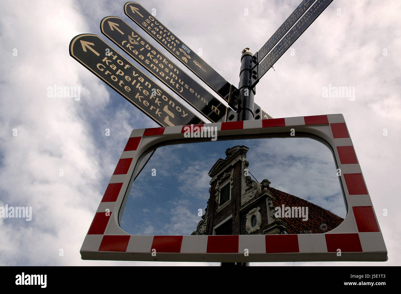 house building traffic transportation holland signposts mast signpost ...