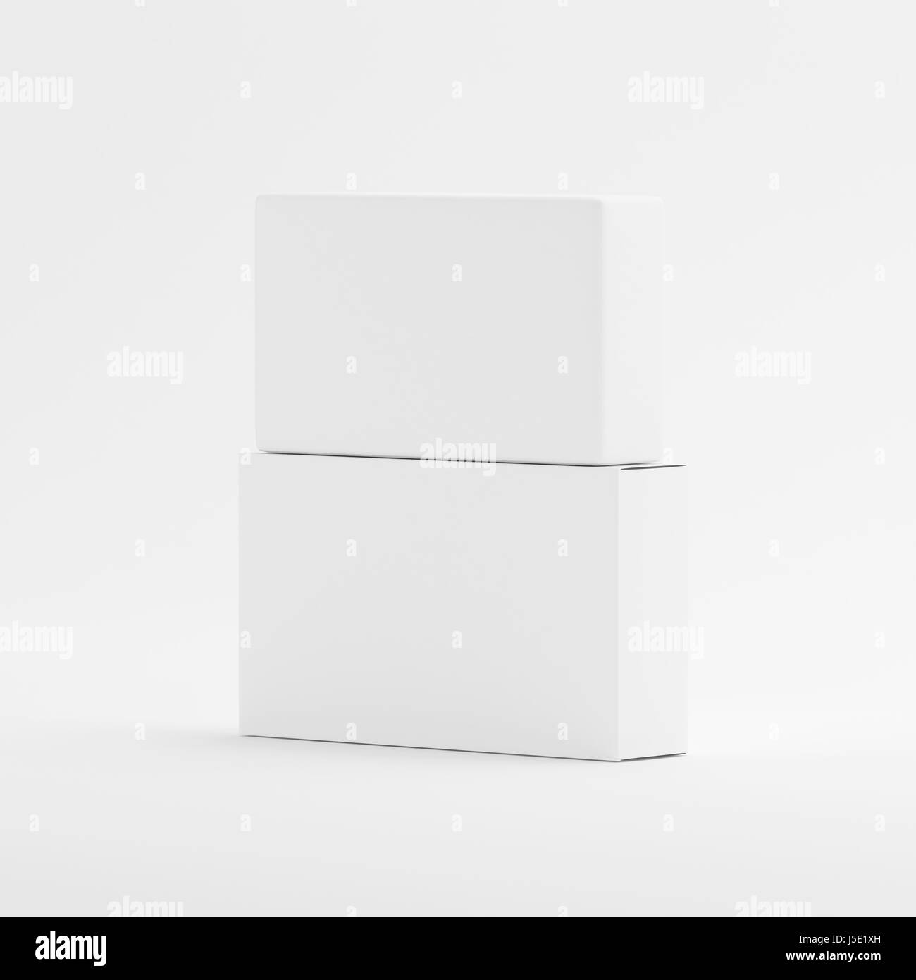 Blank Soap & Box Packaging Mock-Up Template On Isolated White ...
