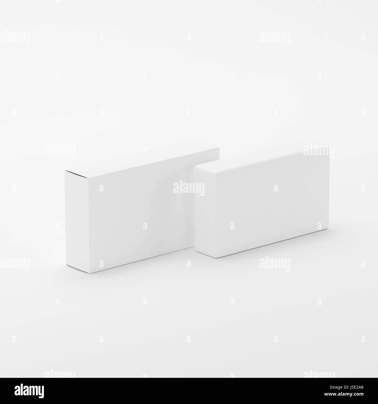 Blank Soap & Box Packaging Mock-Up Template On Isolated White ...