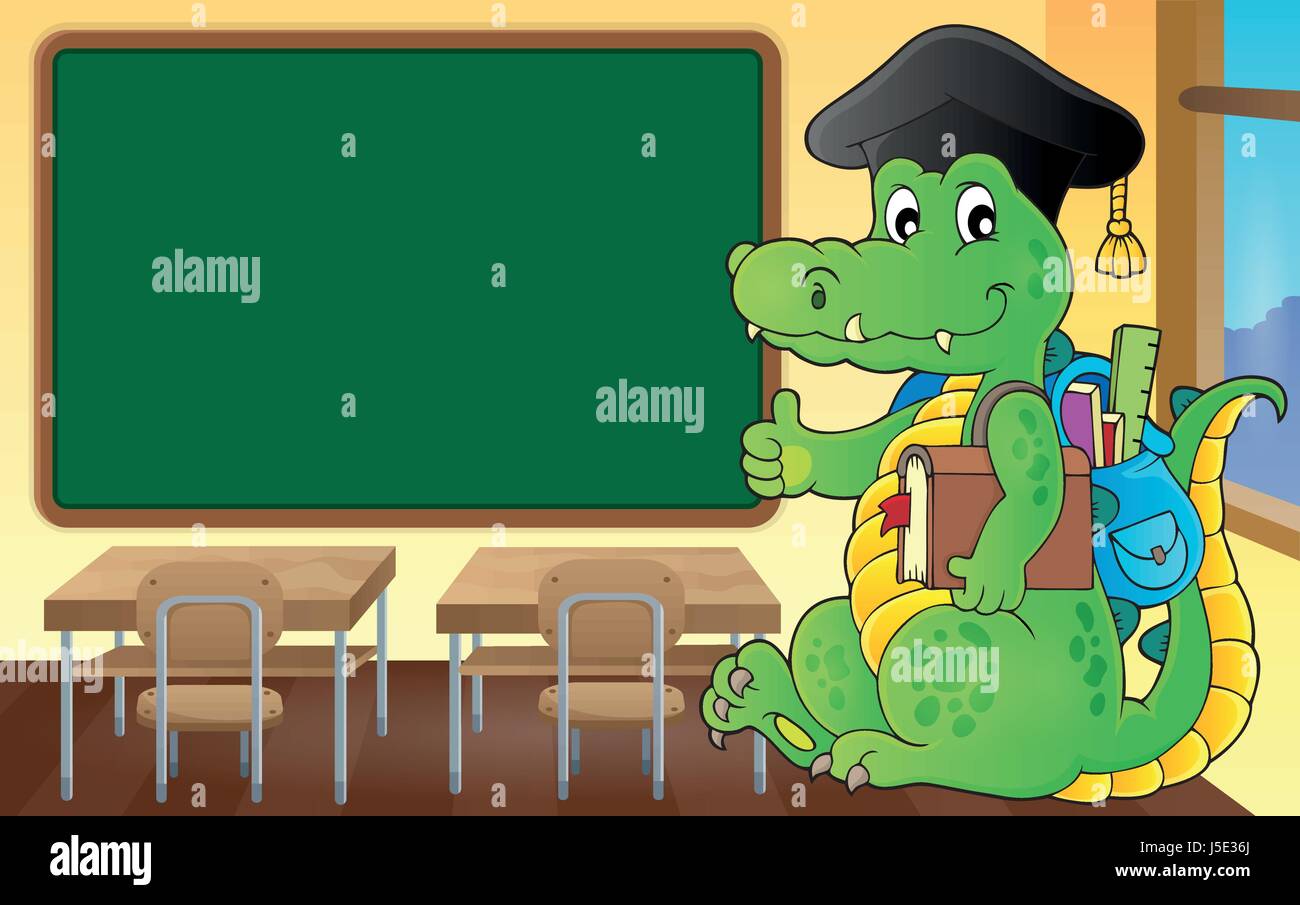 Alligator classroom school Stock Vector Images - Alamy