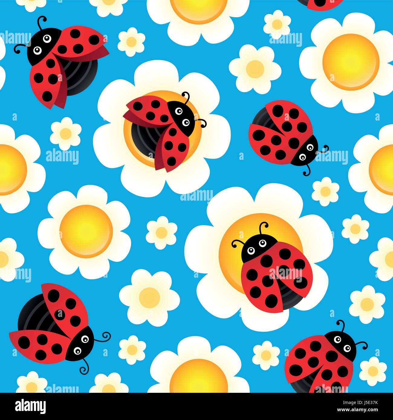 Spring theme seamless background 3 - eps10 vector illustration Stock ...
