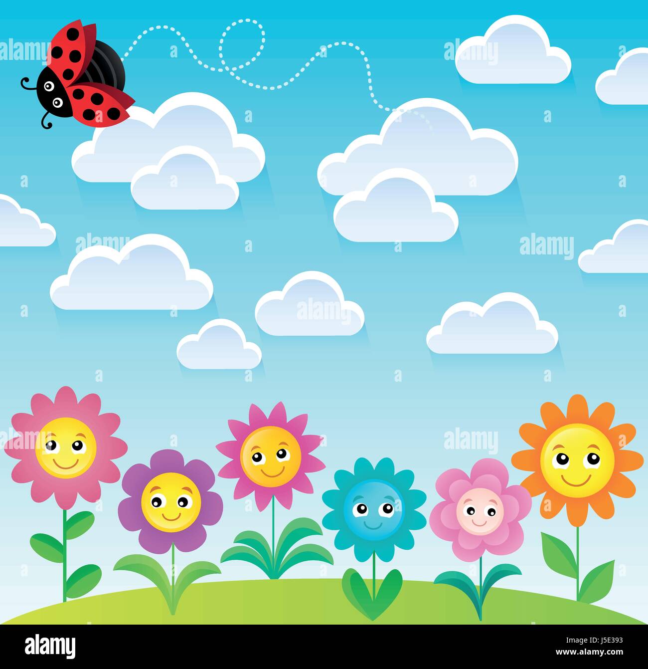 Spring topic background 9 - eps10 vector illustration Stock Vector ...