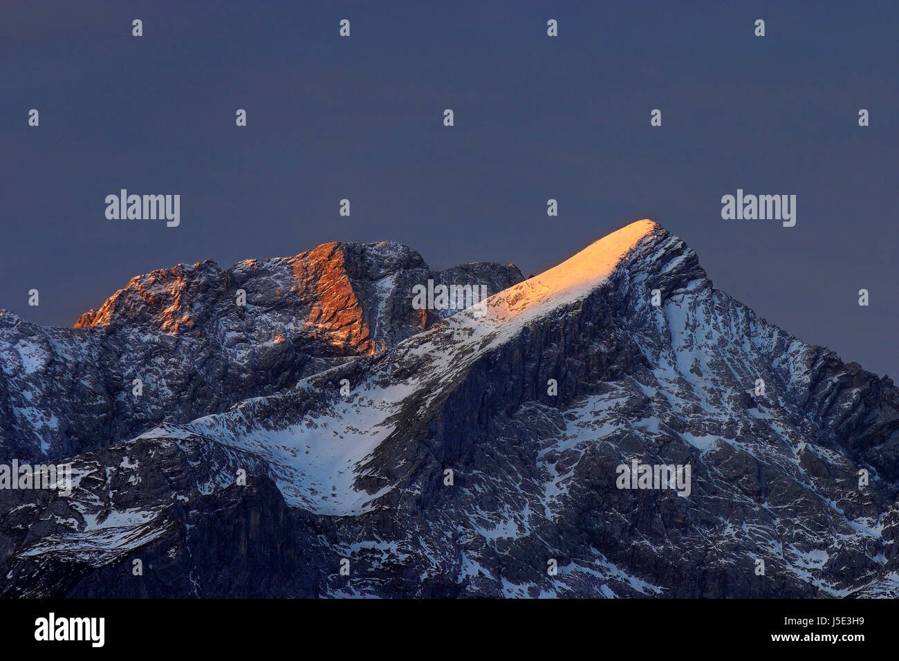 mountains cold alps ice sparse stinted snow mountain shine shines ...