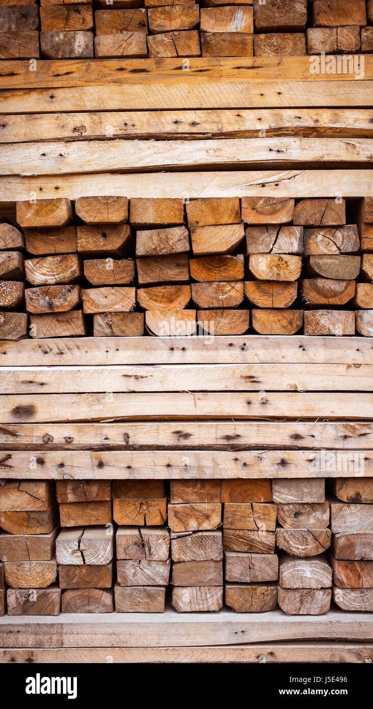 wooden stacked, Raw material for construction, Industrial Stock Photo ...