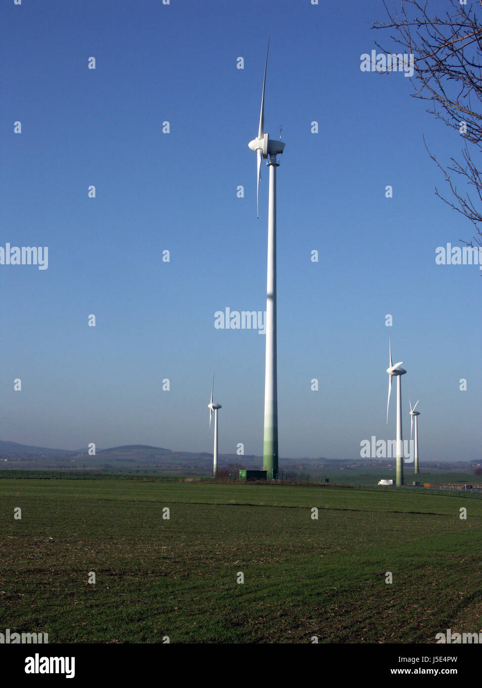 modern modernity green future power station propeller wing energy power ...