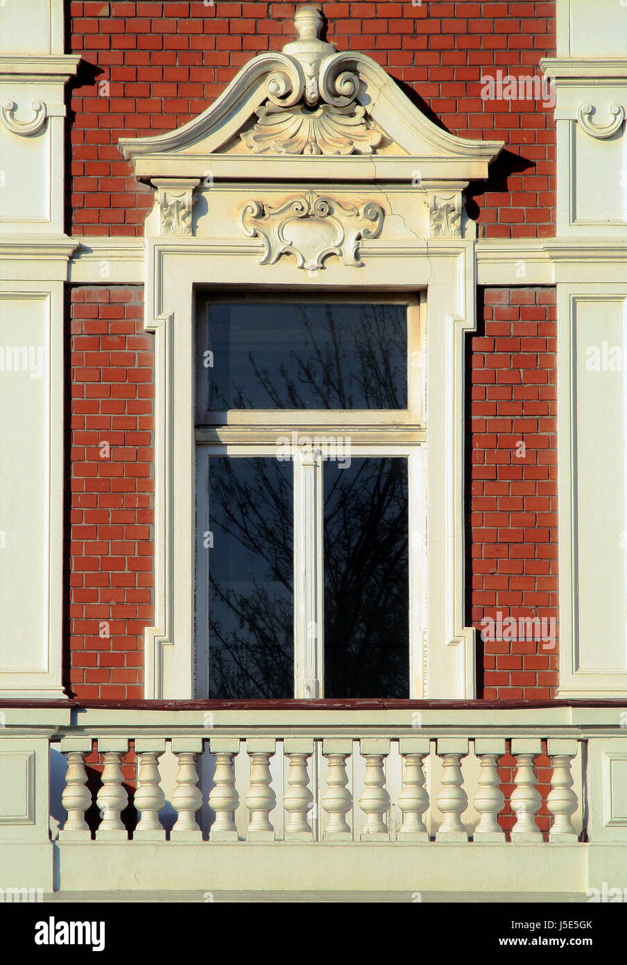 window porthole dormer window pane columns wall balcony balustrade rich ...