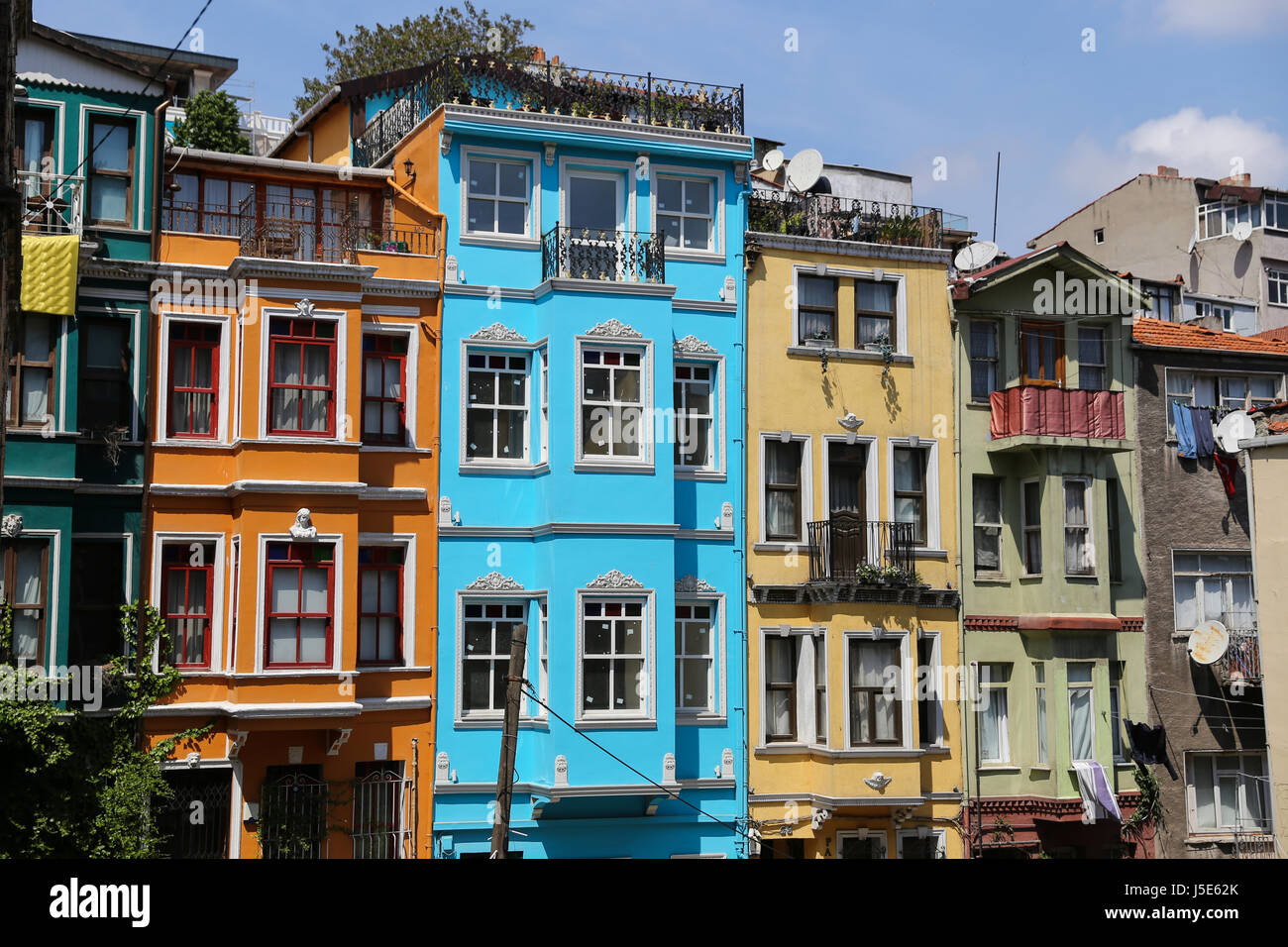 Old buildings in Fener district, Istanbul, Turkey Stock Photo - Alamy