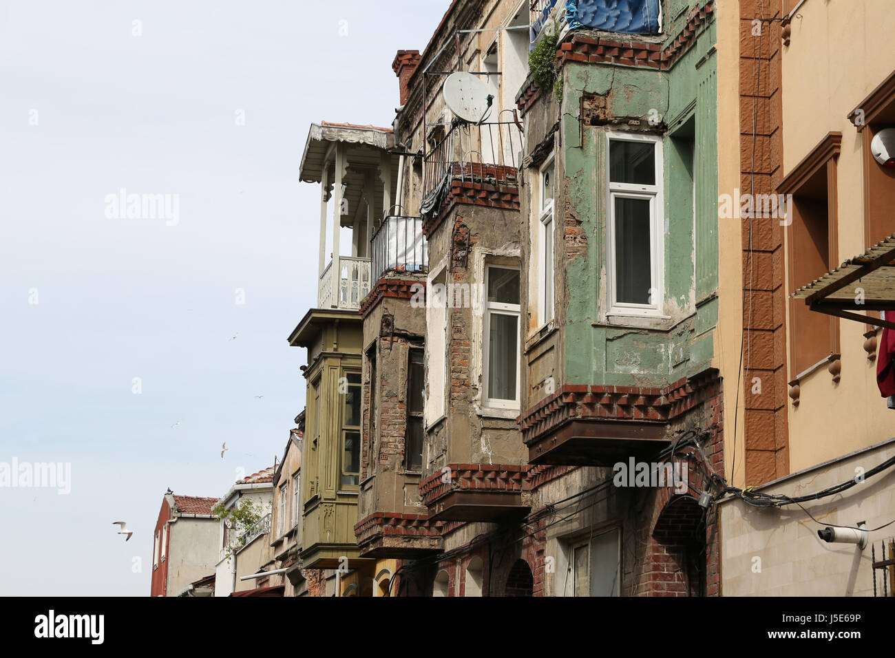 Old buildings in Balat district, Istanbul, Turkey Stock Photo - Alamy