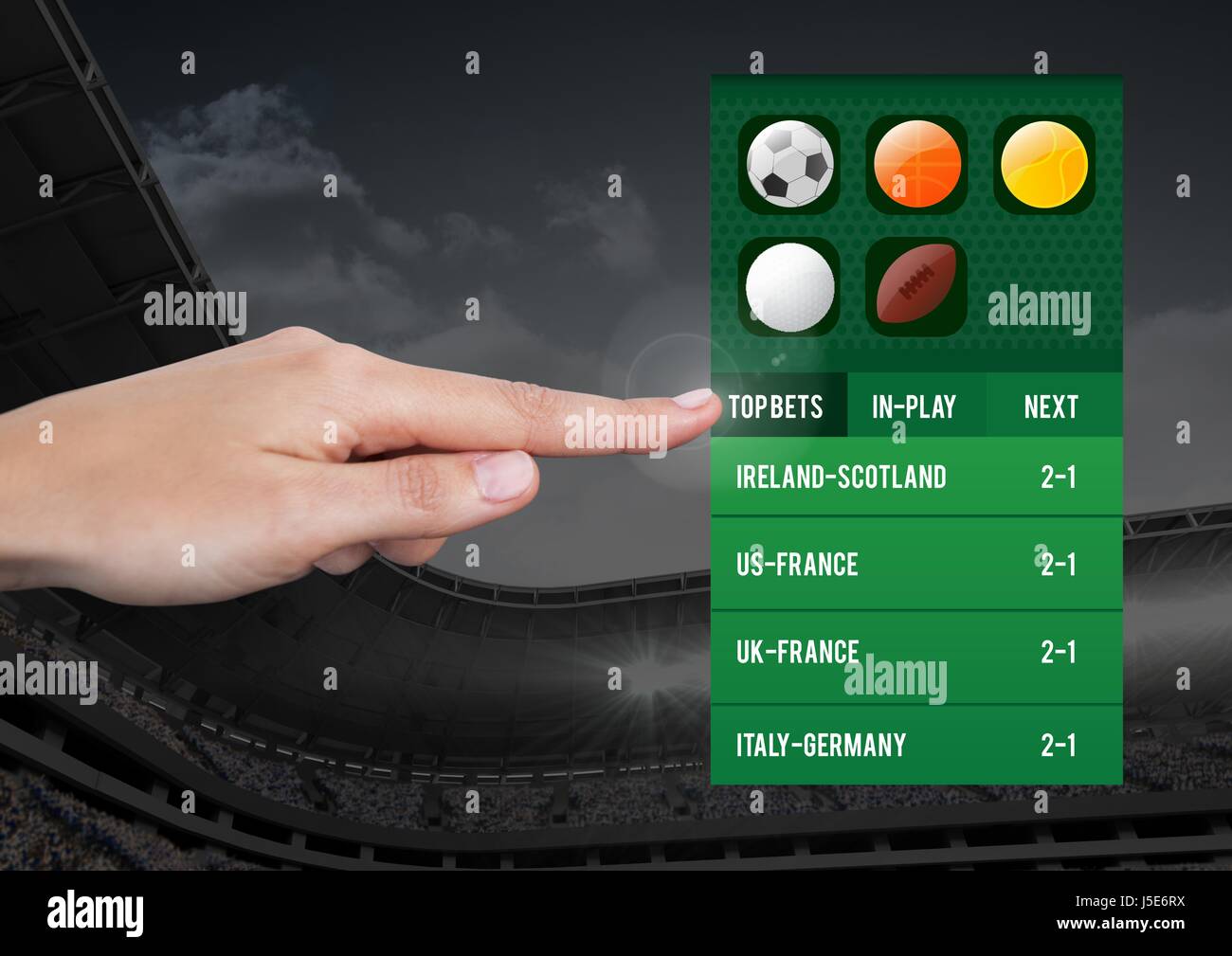 Game score screen shot hi-res stock photography and images - Alamy