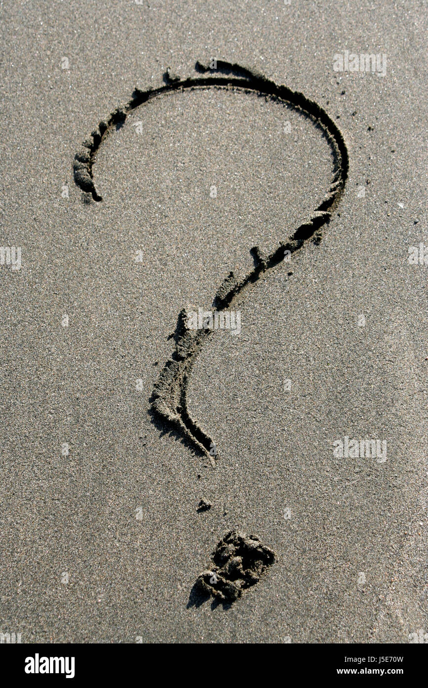 sign signal beach seaside the beach seashore dot question mark sands ...