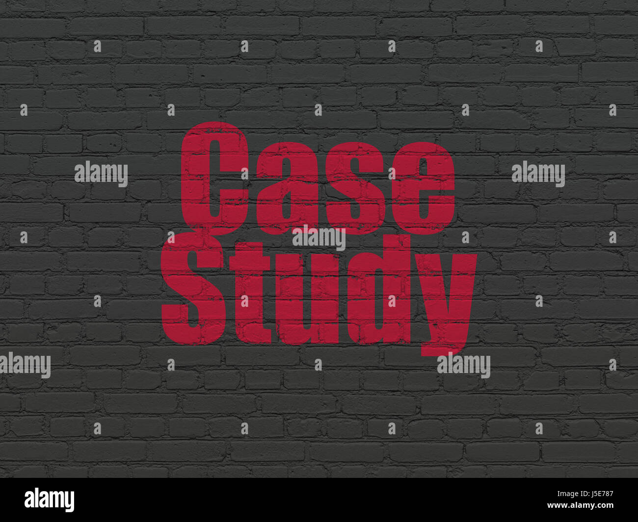 Studying concept: Case Study on wall background Stock Photo - Alamy